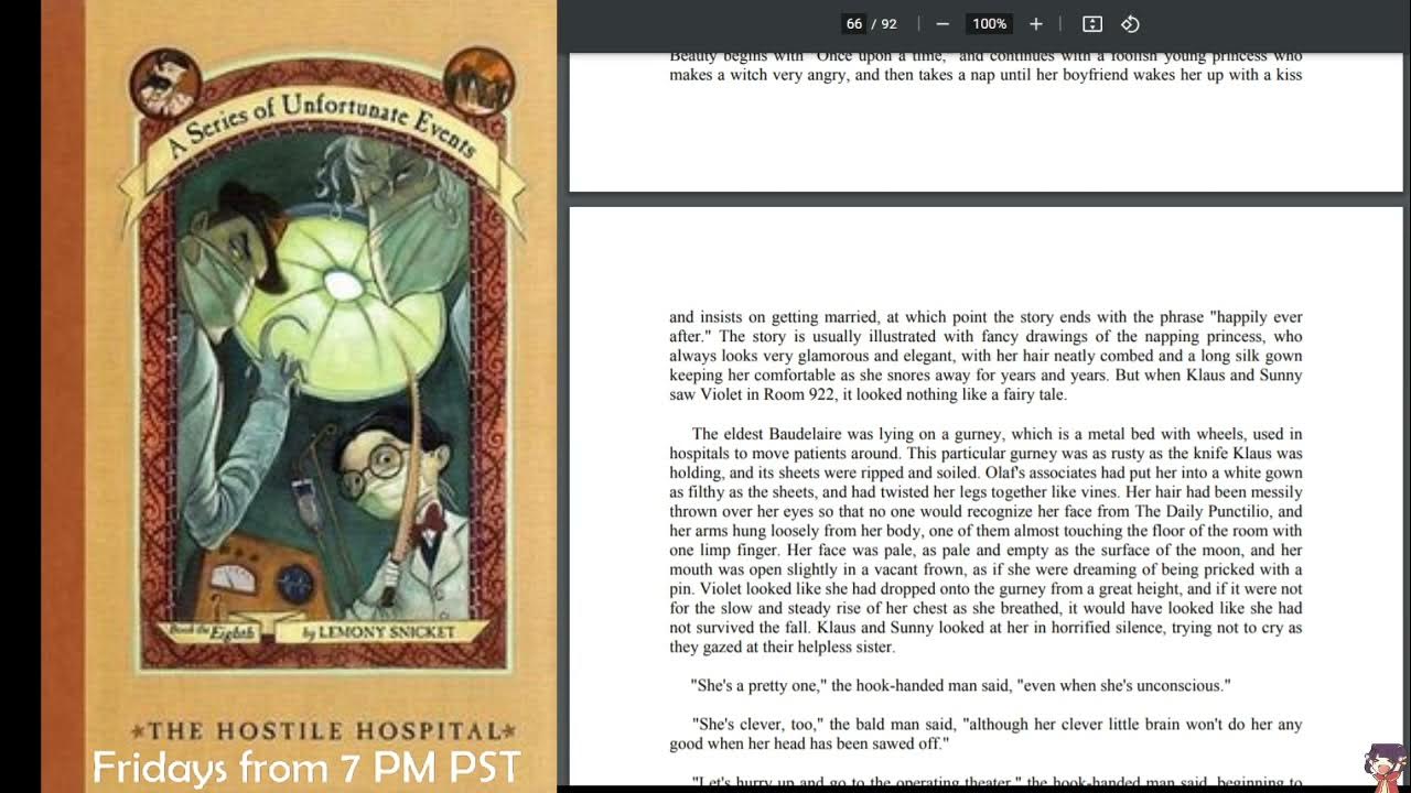 Ch 10-13: A Series of Unfortunate Events: The Hostile Hospital - YouTube