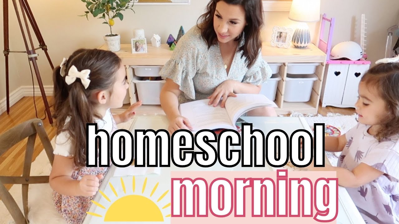 Morning Routine Of A Homeschool Mom | PRESCHOOL | 5 Year Old + 3 Year ...