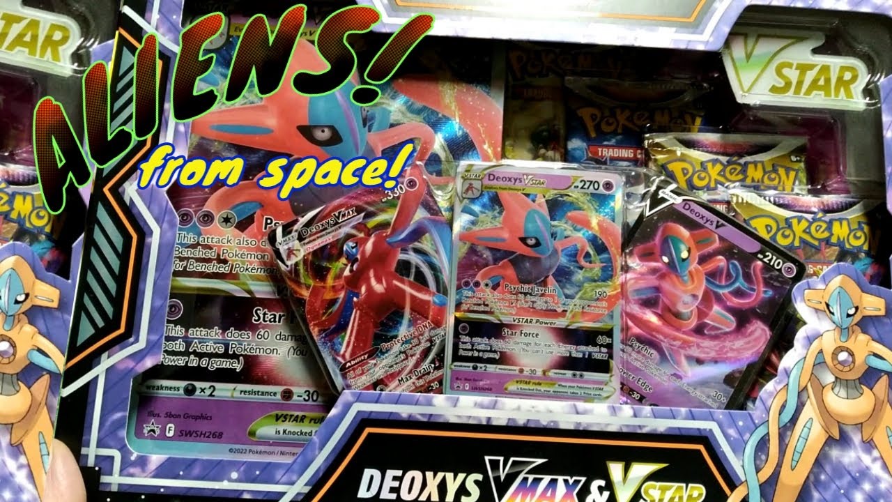 Opening Deoxys V MAX & V star box for sweet sweet promos! - YouTube