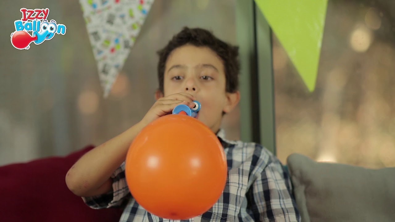 Izzy Balloon Inflator - Makes Blowing Up Balloons Easy - YouTube