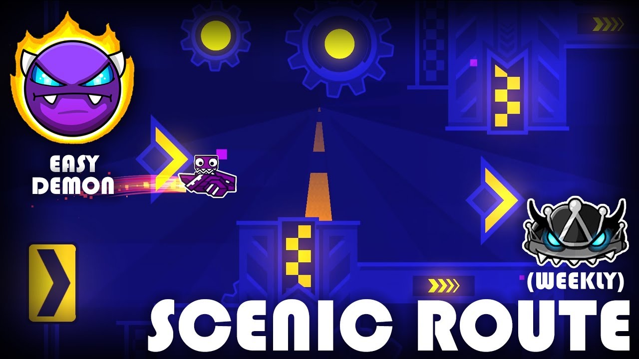 98000⭐ | "Scenic Route" by fJud | Geometry Dash - YouTube