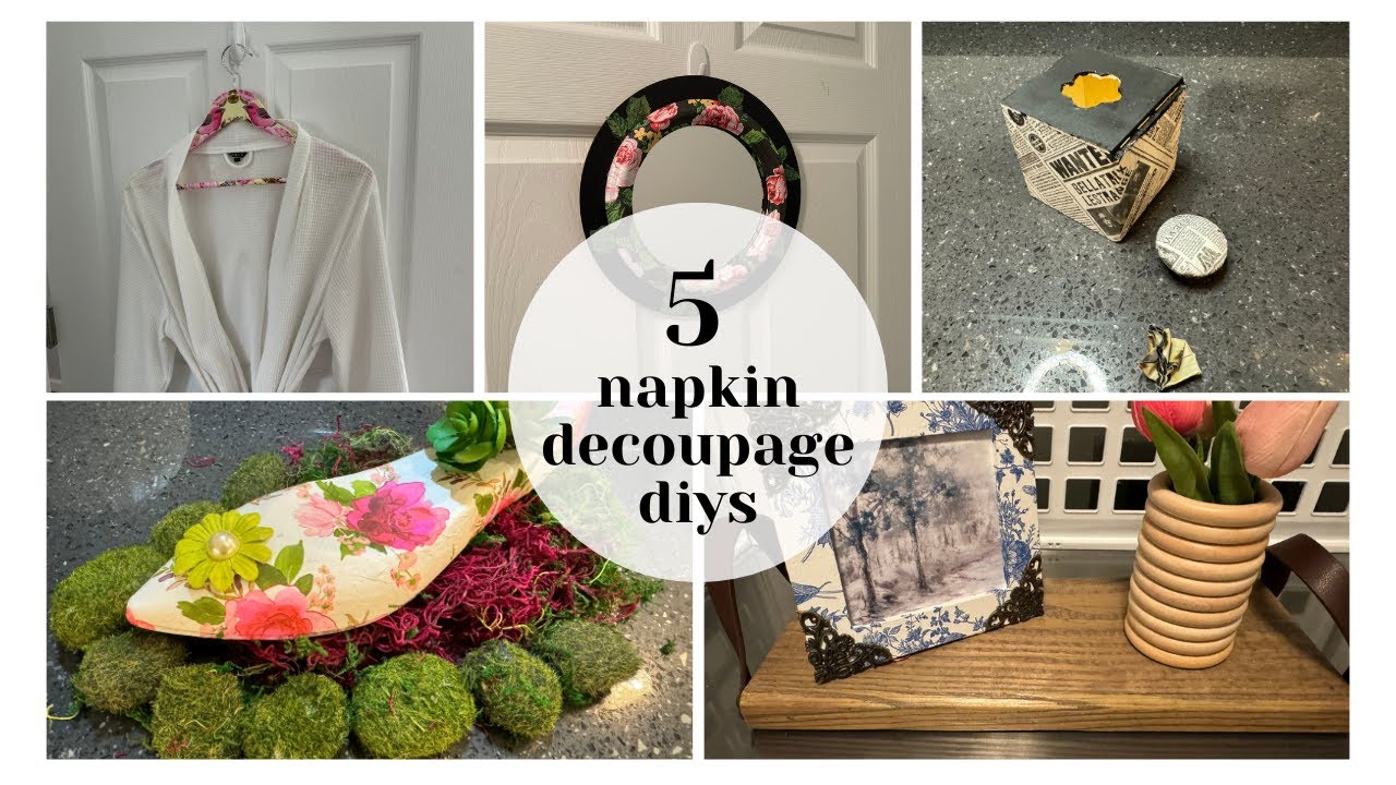 Budget-Friendly Easy Napkin Decoupage Projects for $5 or Less! # ...