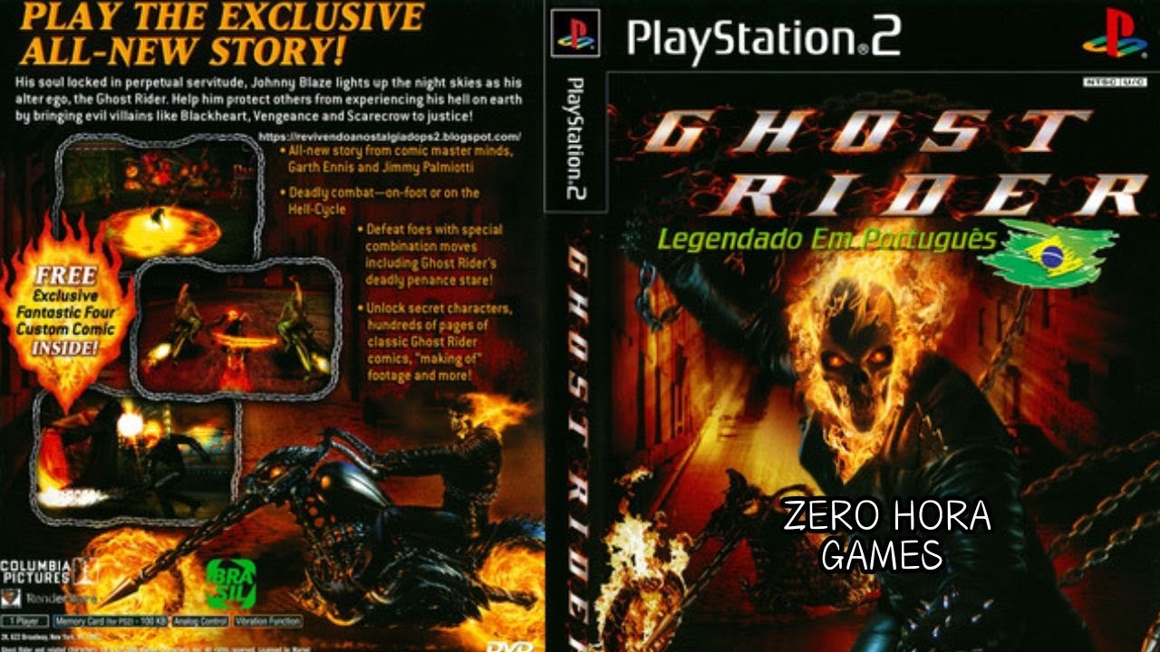 GHOST RIDER JOGO LEGENDADO EM PT BR FORMATO ISO (JOGOS DE PLAYSTATION 2 ...