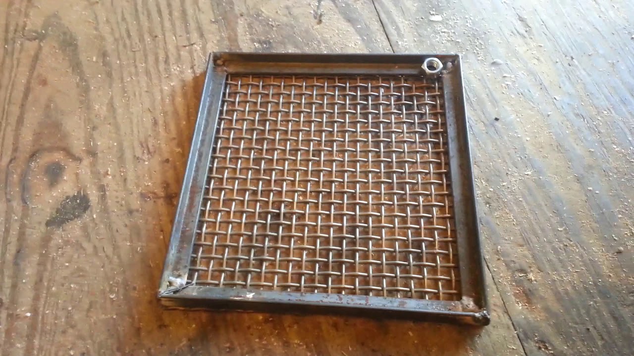 Homemade small camp grill - YouTube