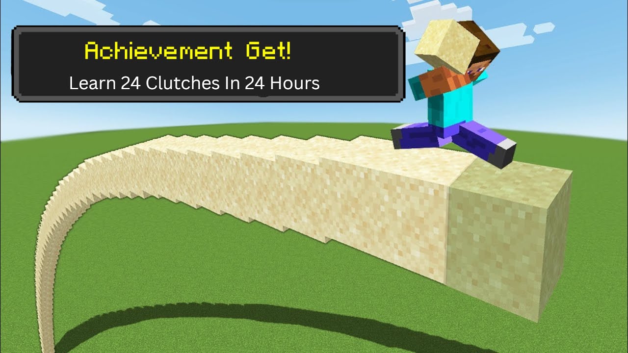 I Learned 24 Minecraft Clutches In 24 Hours - YouTube