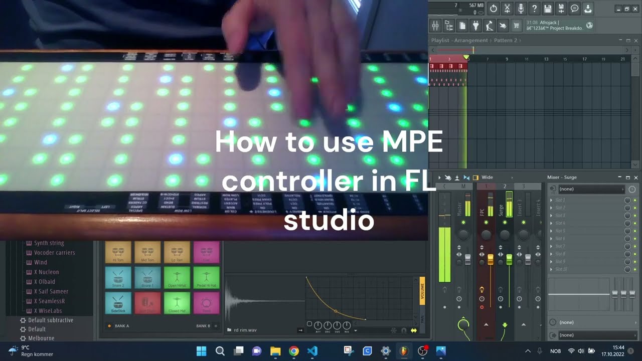 How to use MPE controller in FL studio(limited) - YouTube