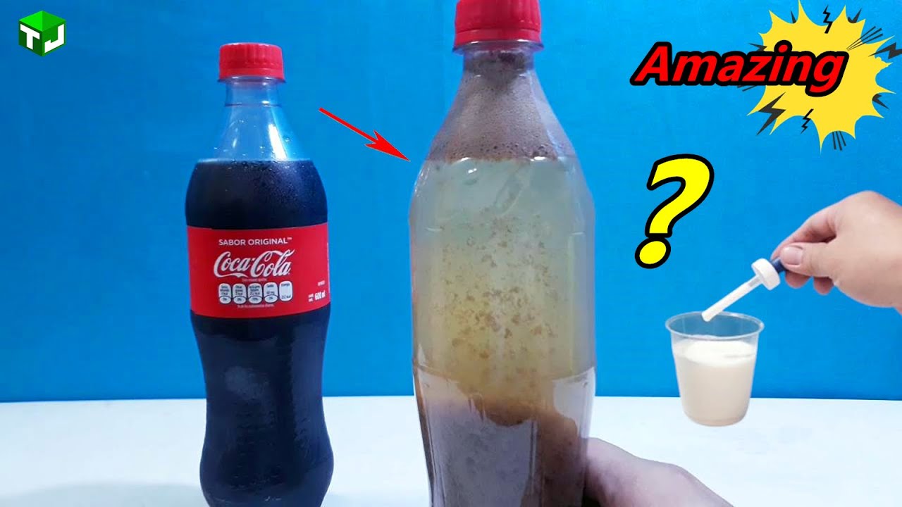 Amazing mixture of Coca-Cola and milk - YouTube