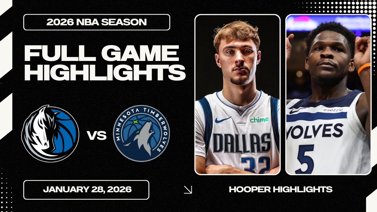 Minnesota Timberwolves vs Dallas Mavericks Full Game Highlights | Jan ...