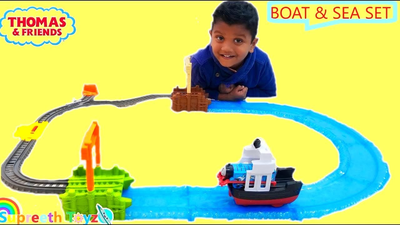 Thomas Boat and Sea Track Master set with Supreeth Toyz - YouTube