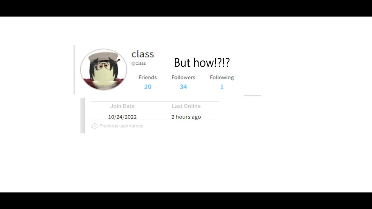 A RARE USER CALLED "class" JOINED ROBLOX IN 2022!?!?! - YouTube