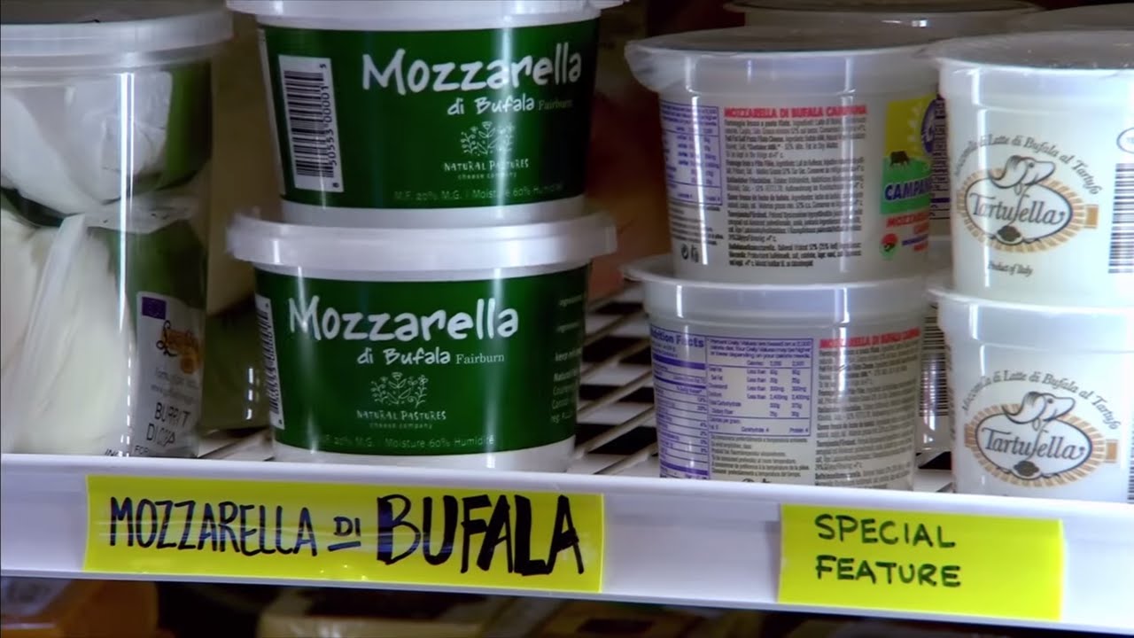Water Buffalo Mozzarella Cheese - Grocery Bag - YouTube