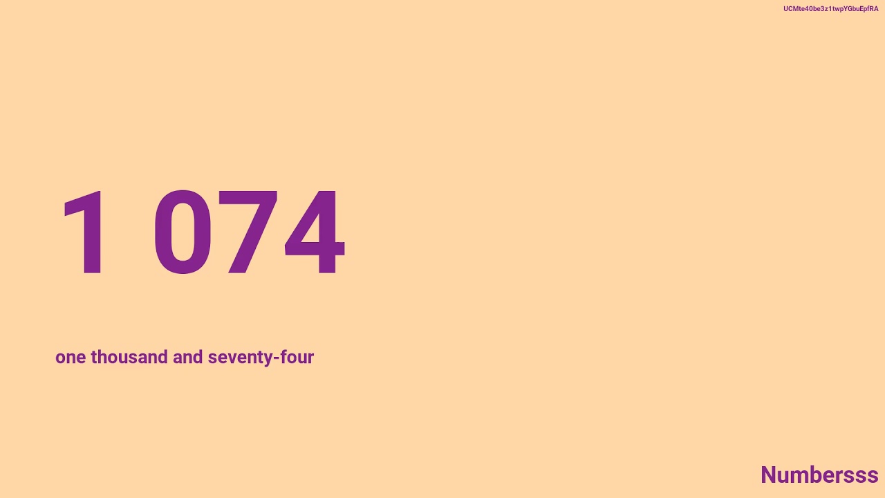 All numbers from 1 to 1647 - YouTube