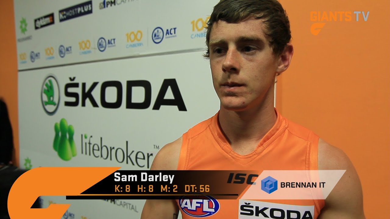 Round 17 Post Match: Sam Darley - YouTube