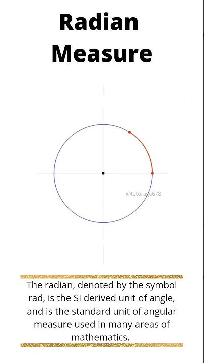 Radian measure | Trigonometry | #class11 #maths #trignometry #shorts ...