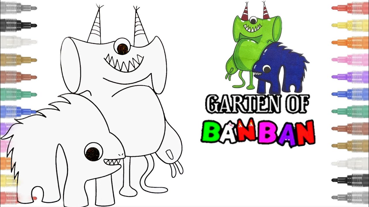 How To Draw Beebo and Peebo from Garten of Banban / Easy Drawing - YouTube