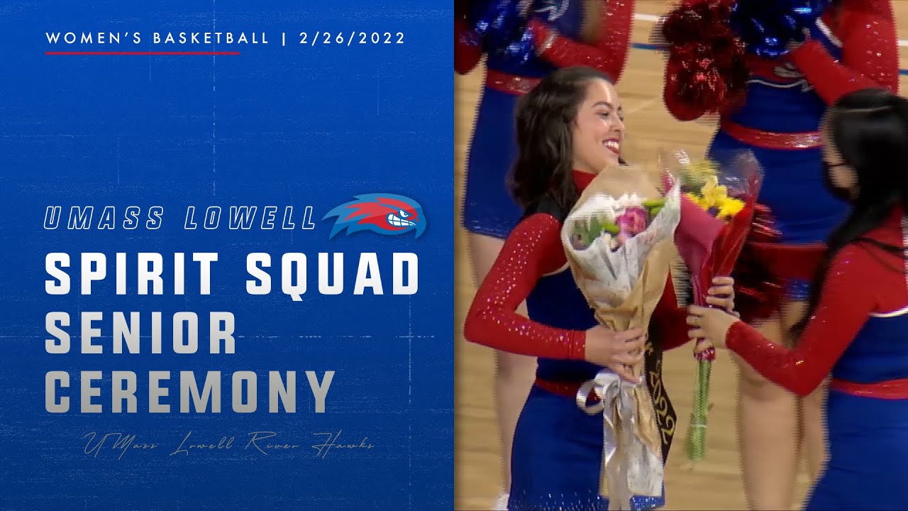 UMass Lowell River Hawk Cheer & Dance Senior Night 2022 - YouTube