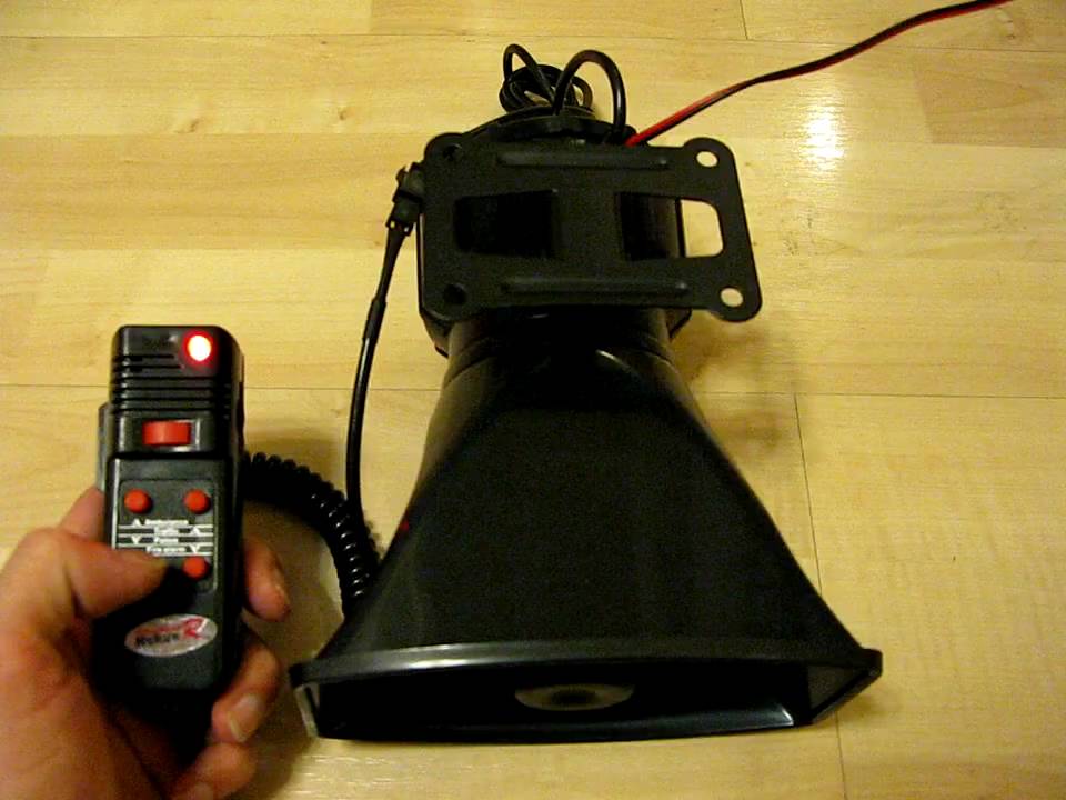 Siren-60W 5 tone with PA(Microphone) (smallpinkbear1 8013) - YouTube