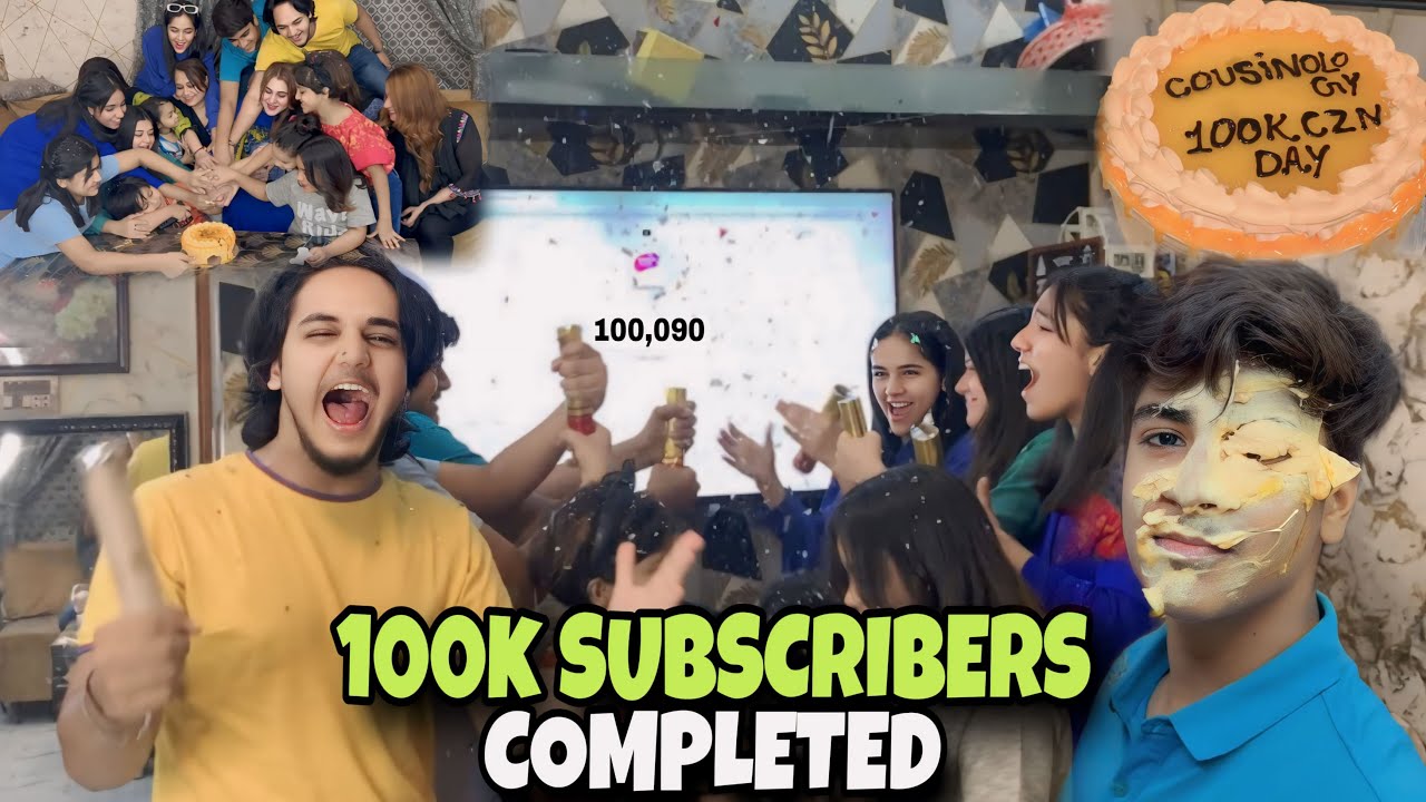100K SUBSCRIBERS CELEBRATION AT HOME ️😍 // 100K COMPLETED - YouTube
