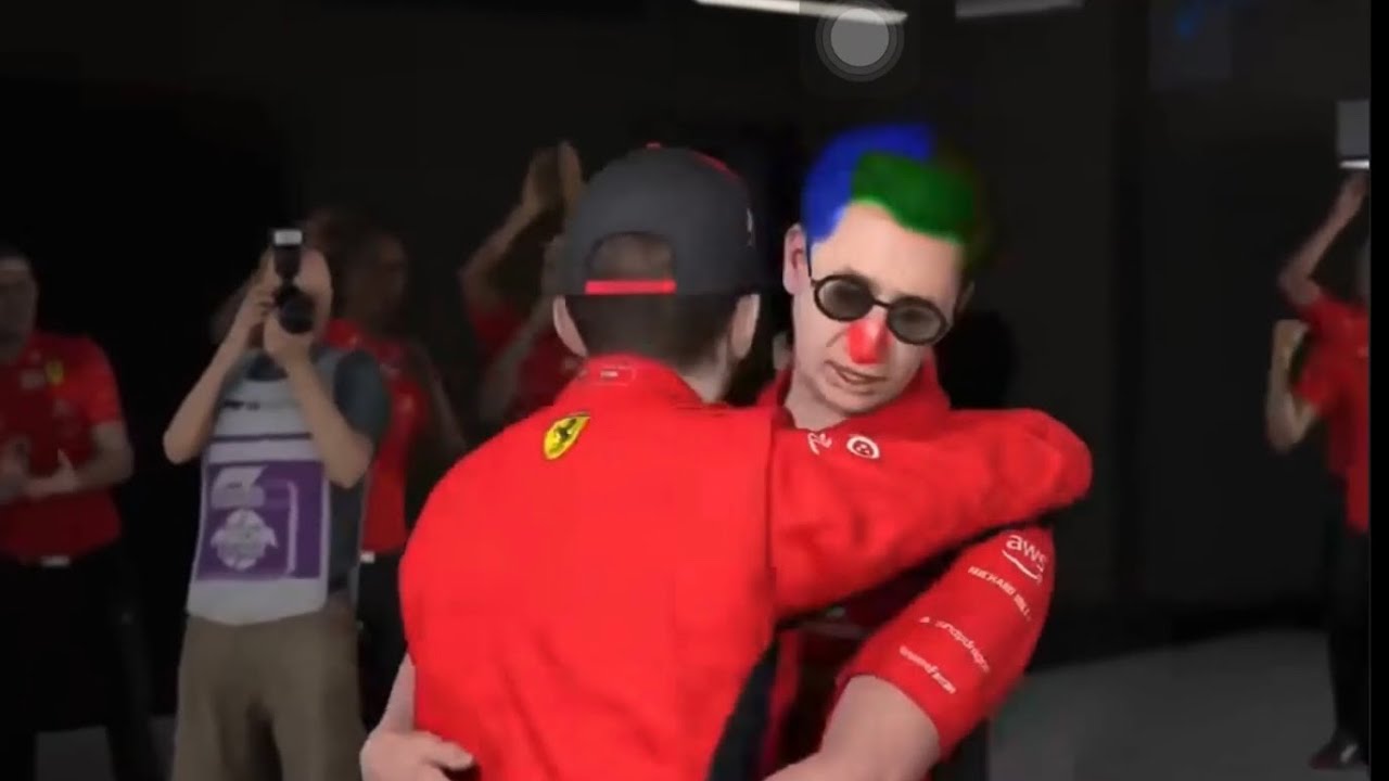 Binotto made it into the F1 Game as a clown - YouTube