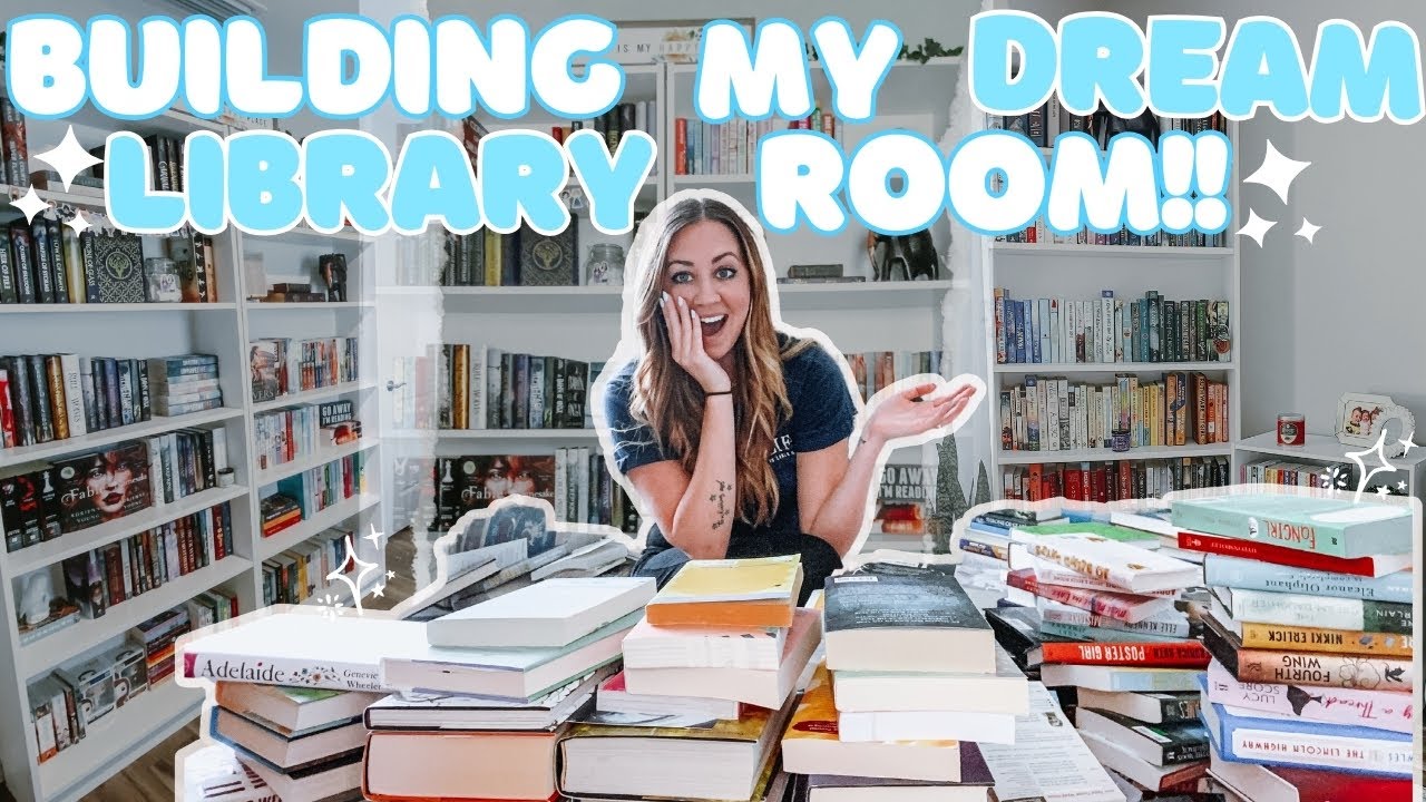 Building My Dream Library Room! Library Tour!📚 - YouTube