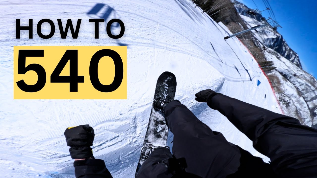 POV: How to Backside 540 on a Snowboard! - YouTube