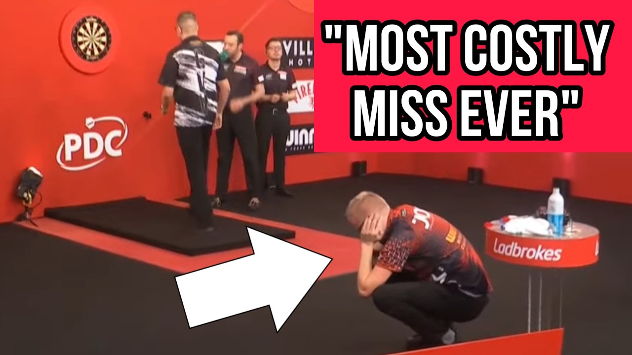 Most DEVASTATING Darts MISS in History (On-Stage TEARS) - YouTube