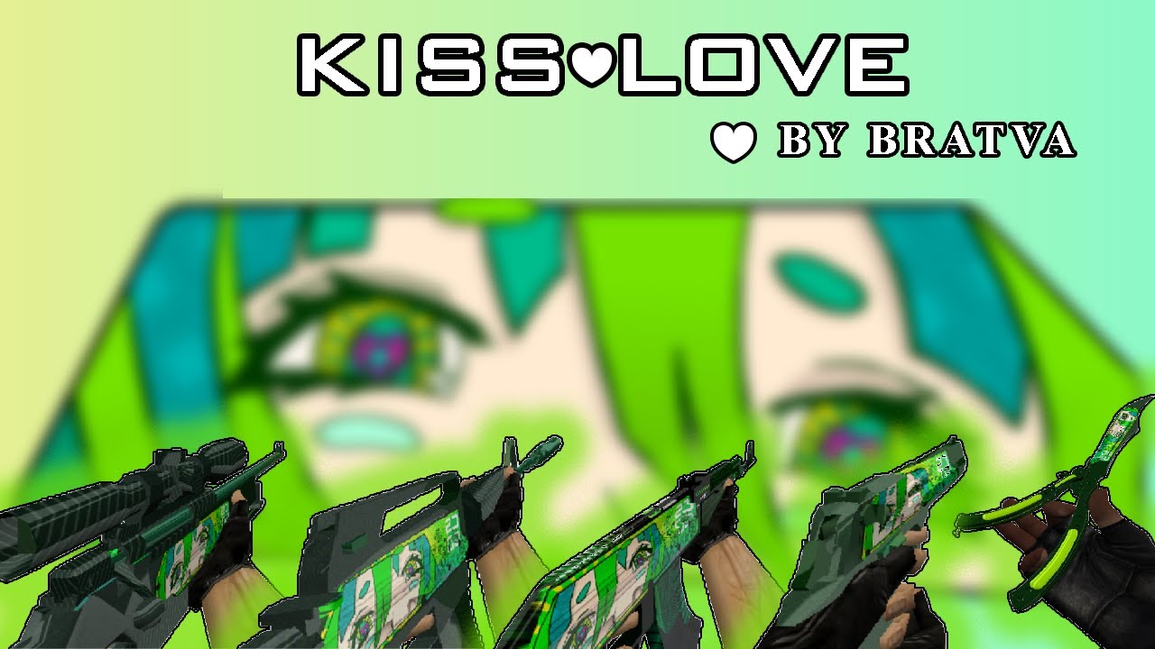CS 1.6 KISS LOVE SKIN SET CS:GO WORKSHOP REMAKE SKINS - YouTube