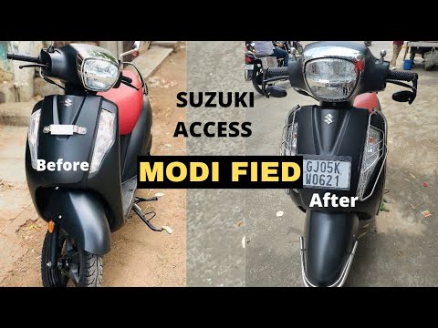 Suzuki access 125 modification accessories l Suzuki access modified ...