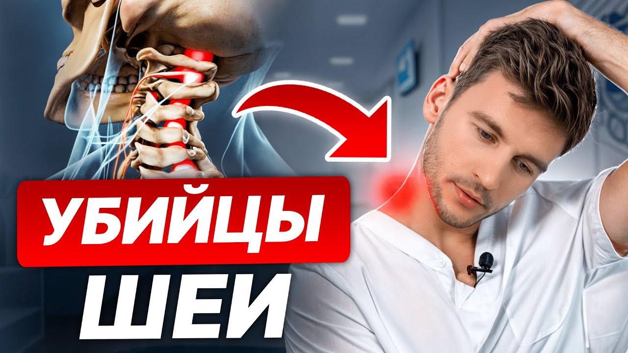 Эти привычки УБИВАЮТ вашу шею Как убрать боль в шее за 6 МИНУТ в