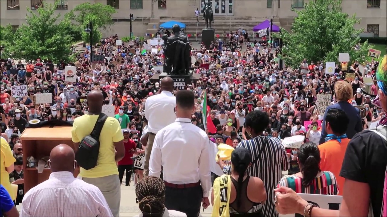 Kansas City Hall Protest // Mayor Quinton Lucas Speech // Friday June ...