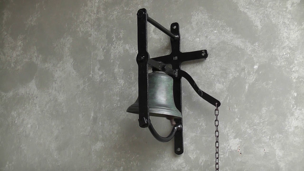 Antique Wall Mounted Bronze Calling Bell With Chain - UKAA Church - YouTube