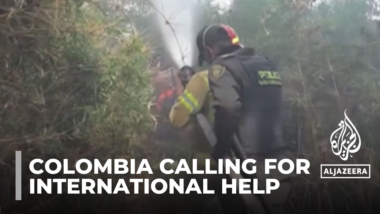 Colombia forest fires: Appeal for international help to battle blazes ...