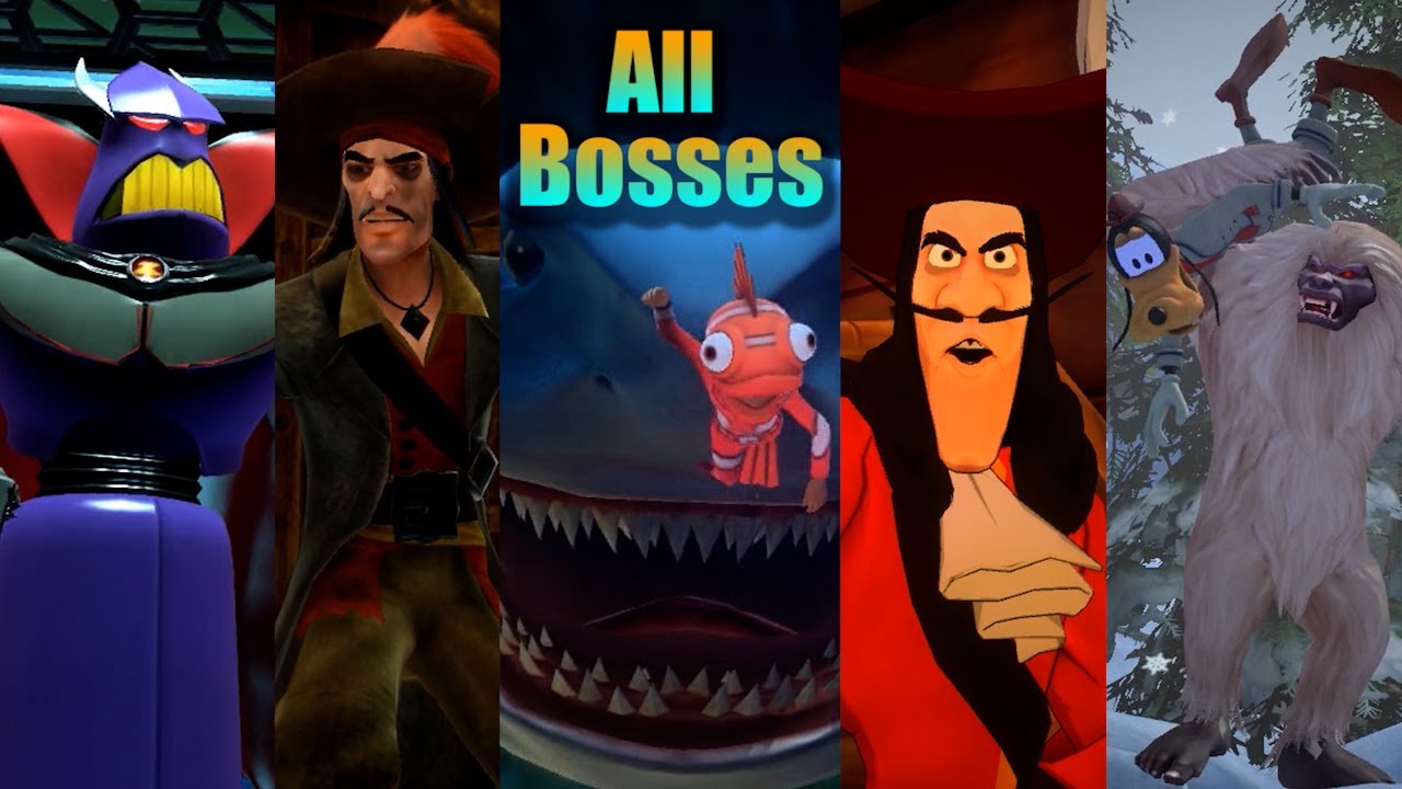 All Bosses | Kinect: Disneyland Adventures (Xbox 360) - YouTube