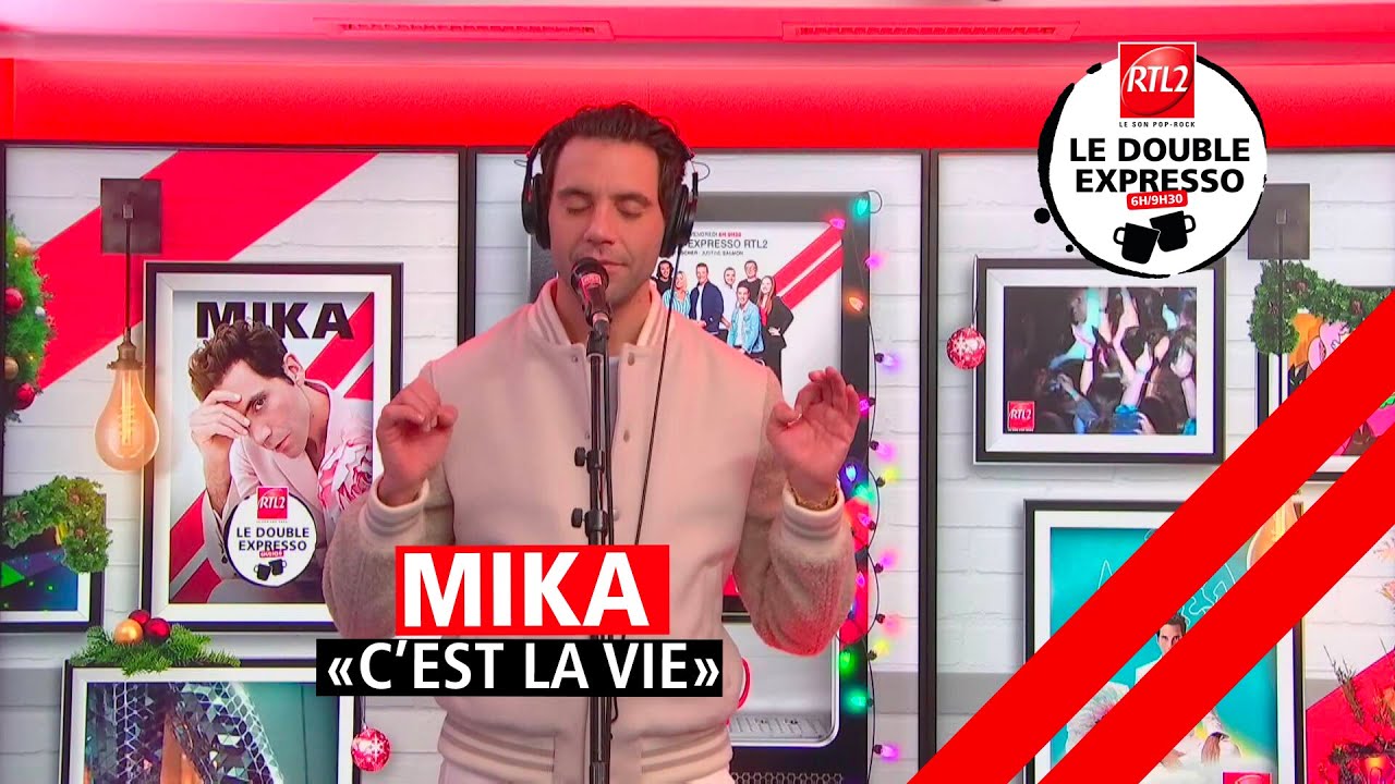 Mika interprète "C'est La Vie" dans Le Double Expresso RTL2 (08/12/23 ...