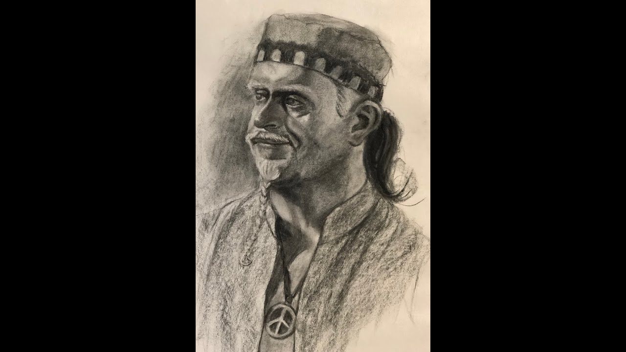 Charcoal Drawing Practice - YouTube