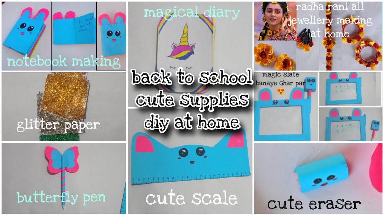 11 EASY CRAFT IDEAS |School Craft Idea/ DIY Craft/ School hacks ...