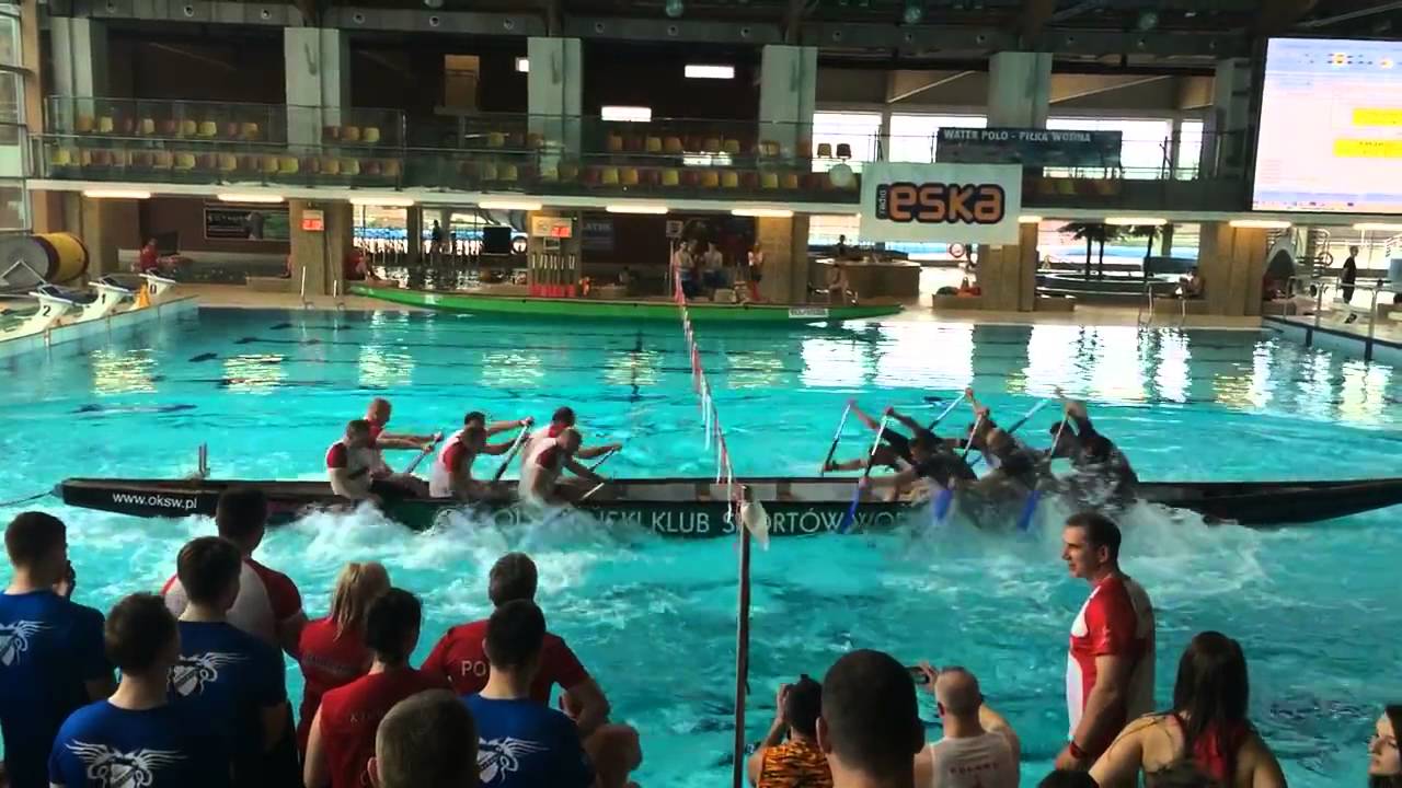 Dragon Boat battle in the pool! - YouTube