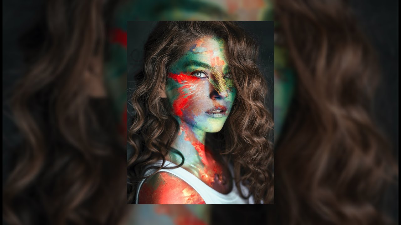 Learn to create paint texture on skin in photoshop - YouTube