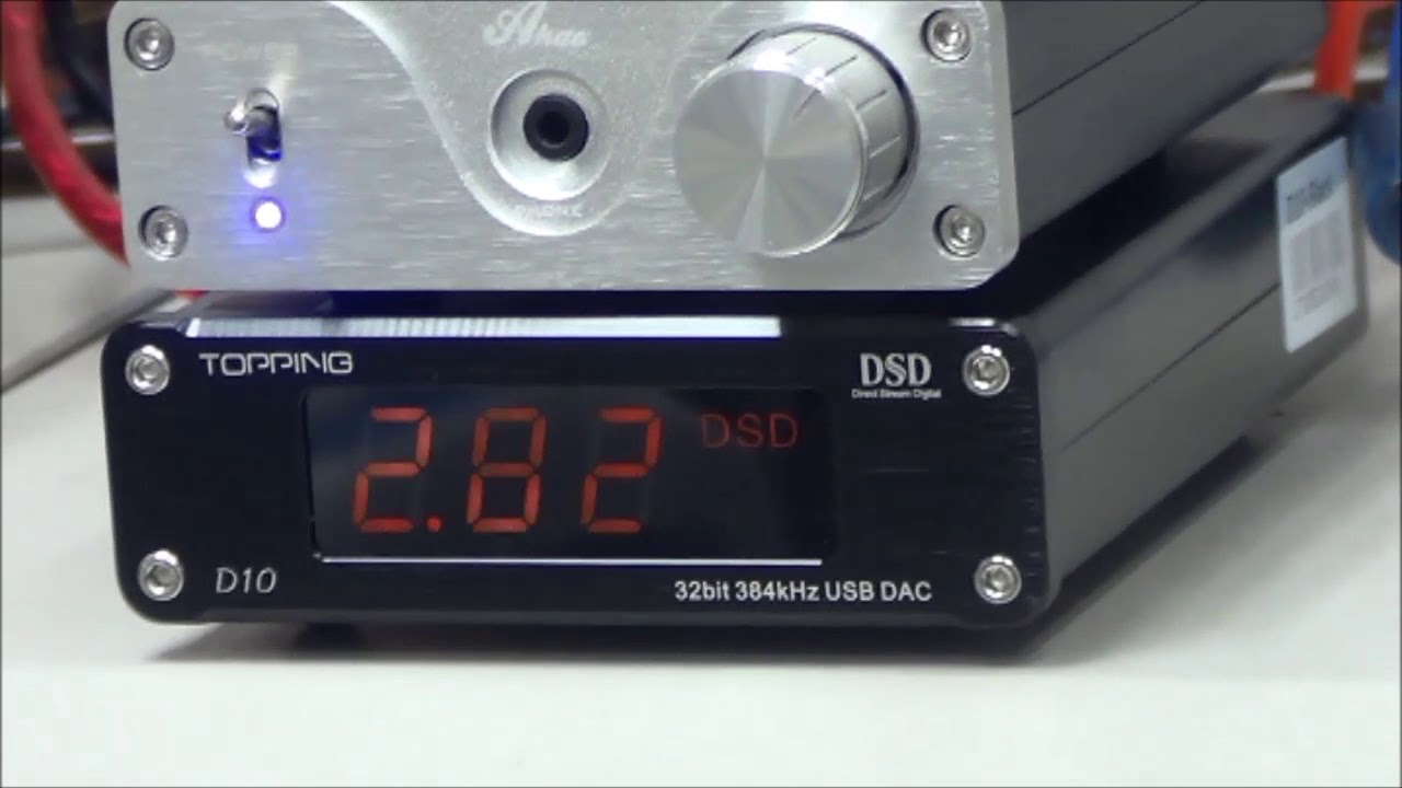 Raspberry Pi 3 x Topping D10 DSD Playback Test - YouTube
