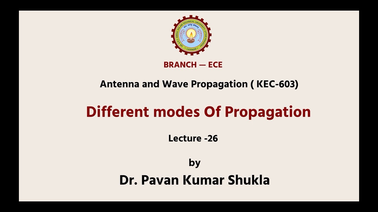 Antenna and Wave Propagation | Different Modes of Propagation | AKTU ...