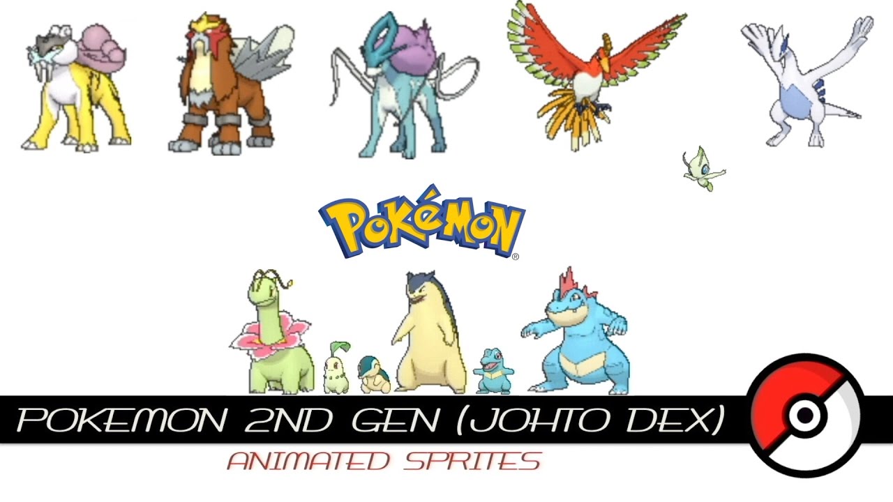 Pokemon 2nd Gen (Animated Sprites) - YouTube