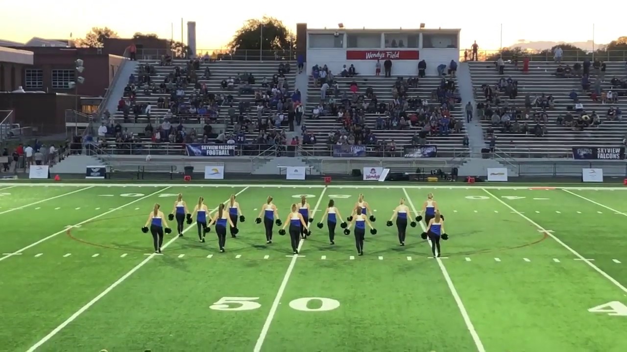 Billings Skyview Falcon Fusion Dance Team- Football Halftime Aug. 2019 ...