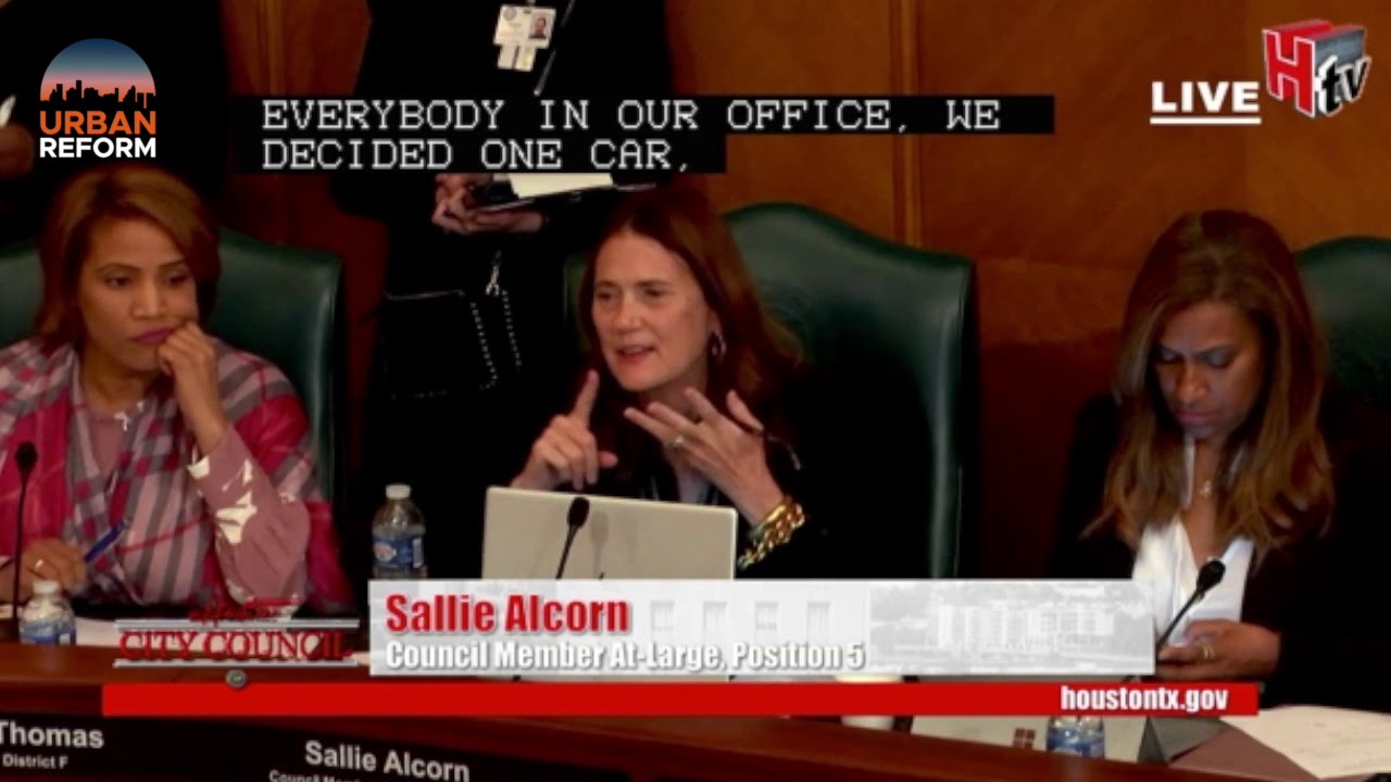 Council Member Sallie Alcorn announces "No Car Friday" - YouTube
