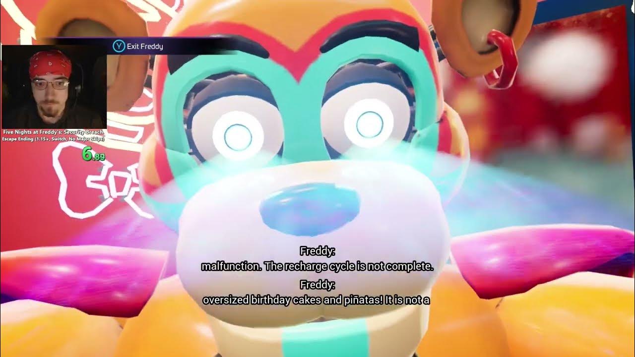 Five Nights at Freddy's: Security Breach - Escape Ending (1.15+, Switch, No Major Skips) 1:34:12 ...