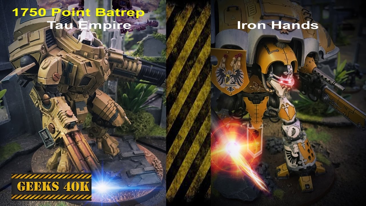 Tau Vs Iron Hands Warhammer 40,000 7th Edition Battle Report - YouTube