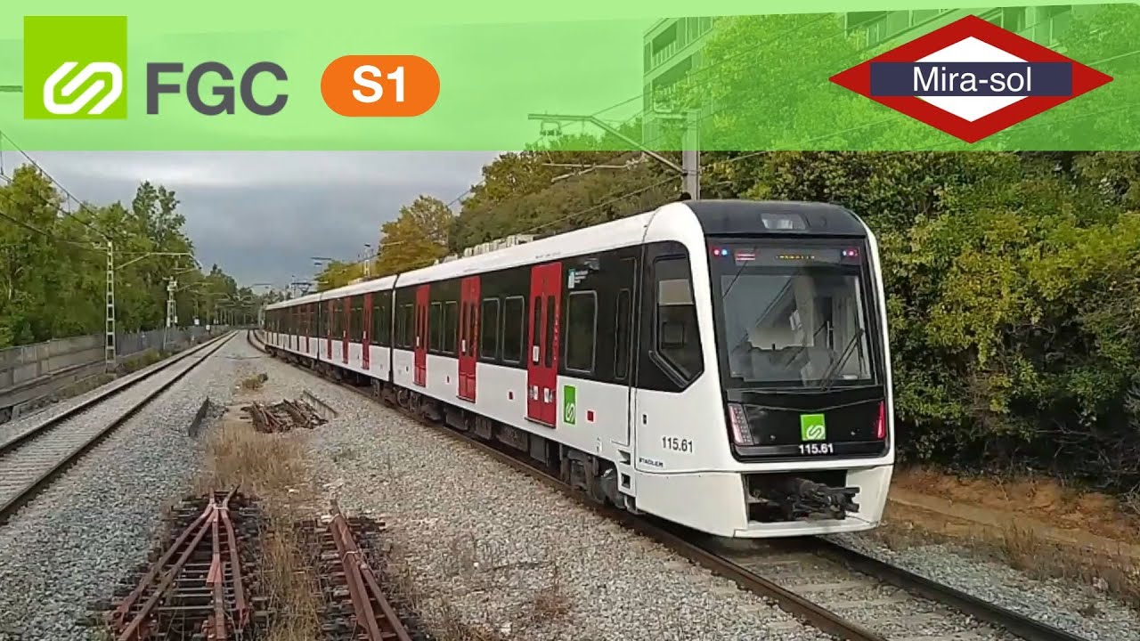 FGC Mira-sol | Metro del Vallès S1 | UT 115 - YouTube