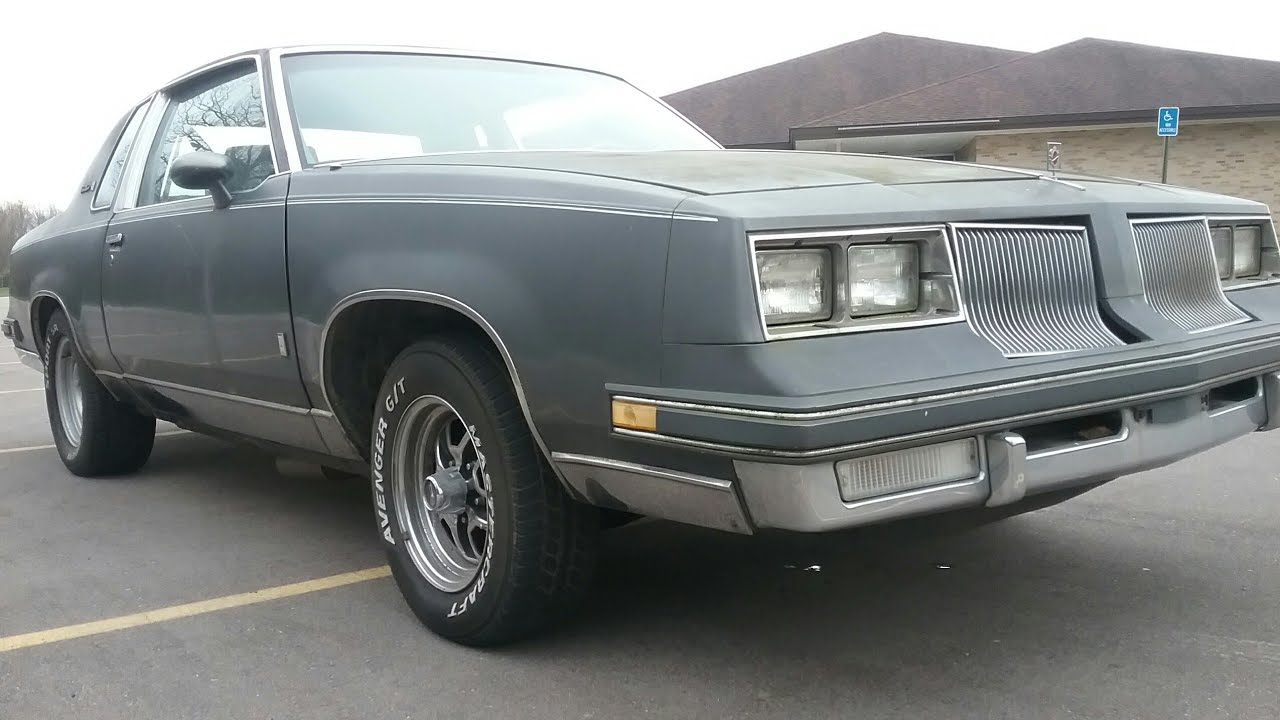 86 Cutlass Supreme Brougham sat in junkyard for 12 years. - YouTube