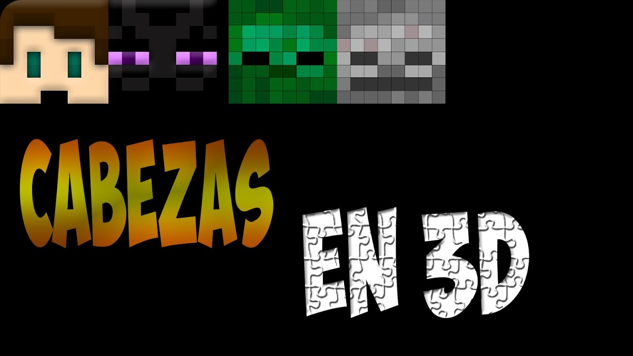 Tutorial | Como hacer cabezas de Minecraft en 3D [Skin face] - YouTube