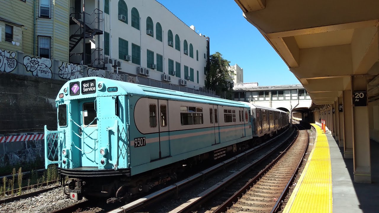 ⁴ᴷ R33WF Bluebirds & R38 Transfer on the Sea Beach Line - YouTube