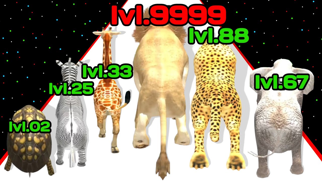 (2025) Animal Run Transform Evolution Level Up Animal All Level 3D Gameplay - YouTube